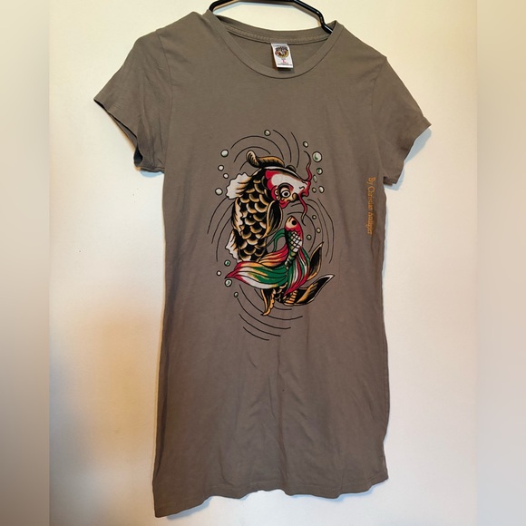 Ed Hardy | Tops | Vintage Ed Hardy Koi Betta Fish Real Tag Pictured ...